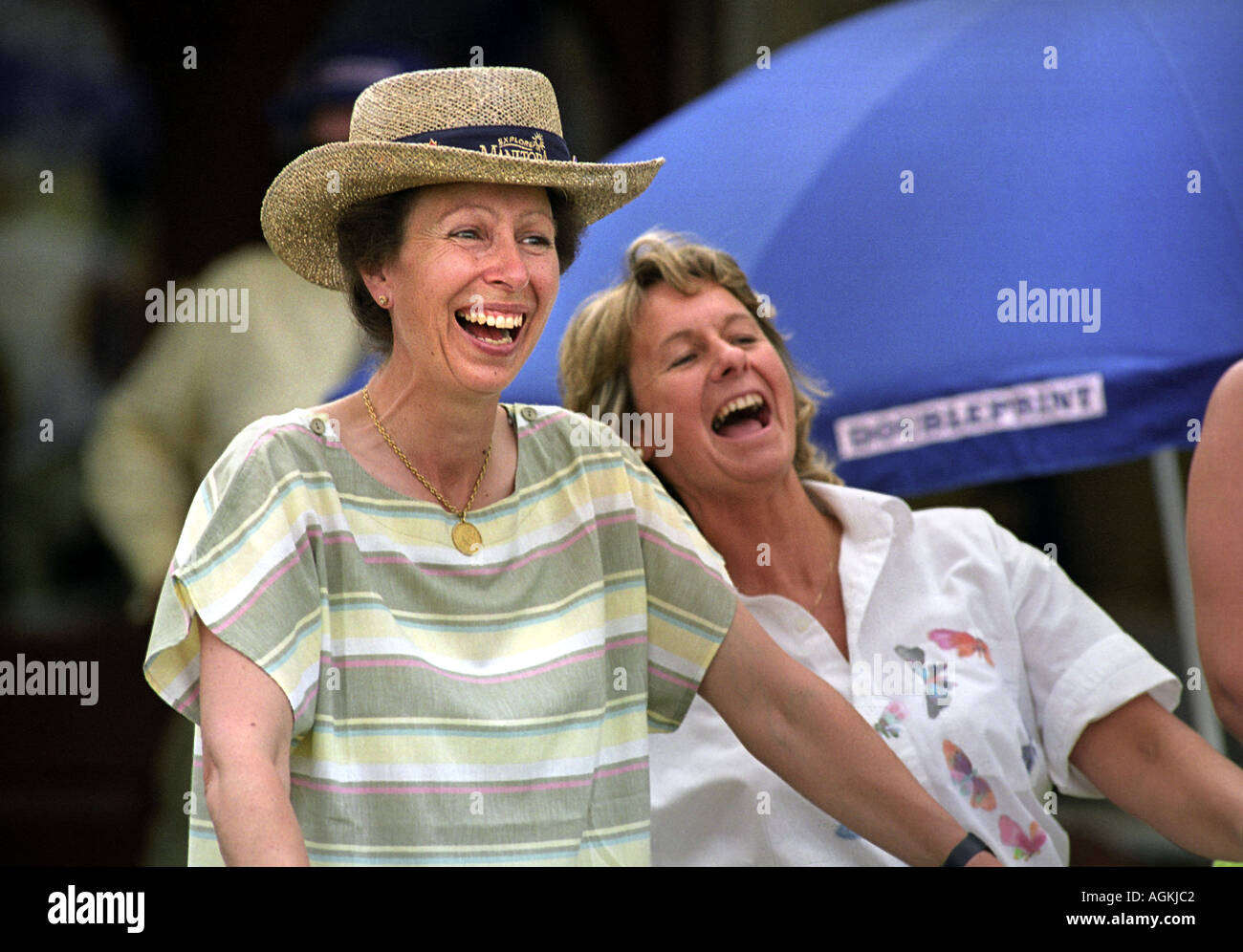 Royal royalty laugh laughing hrh anne hi-res stock photography and ...