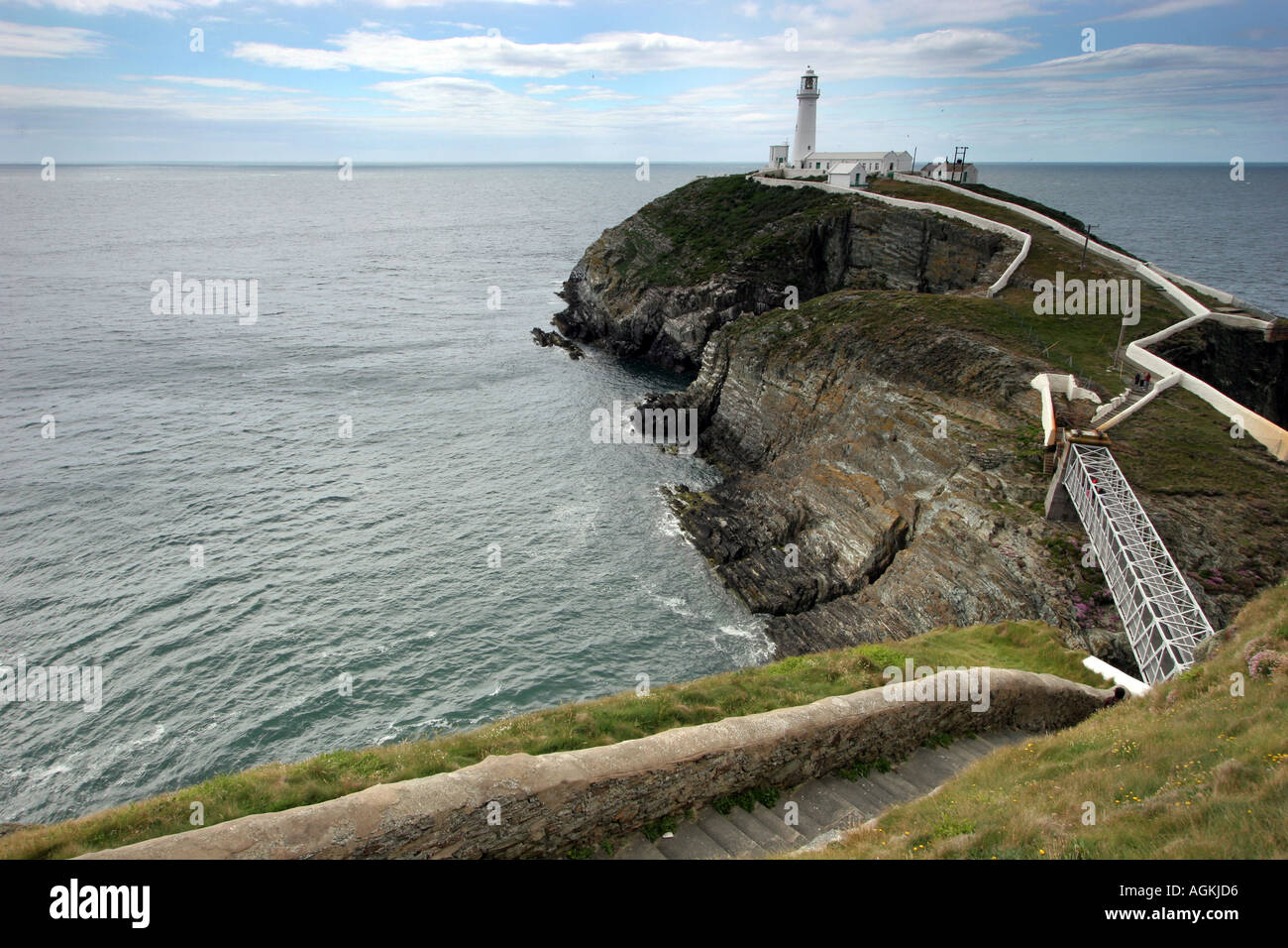 South Stack Lighthouse Holyhead Angelsey North Wales Stock Photo - Alamy