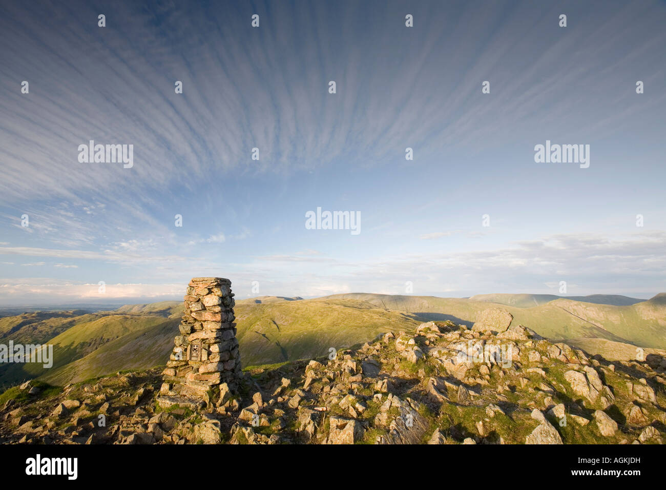 The summit of Red Screes, Lake district, UK Stock Photo - Alamy