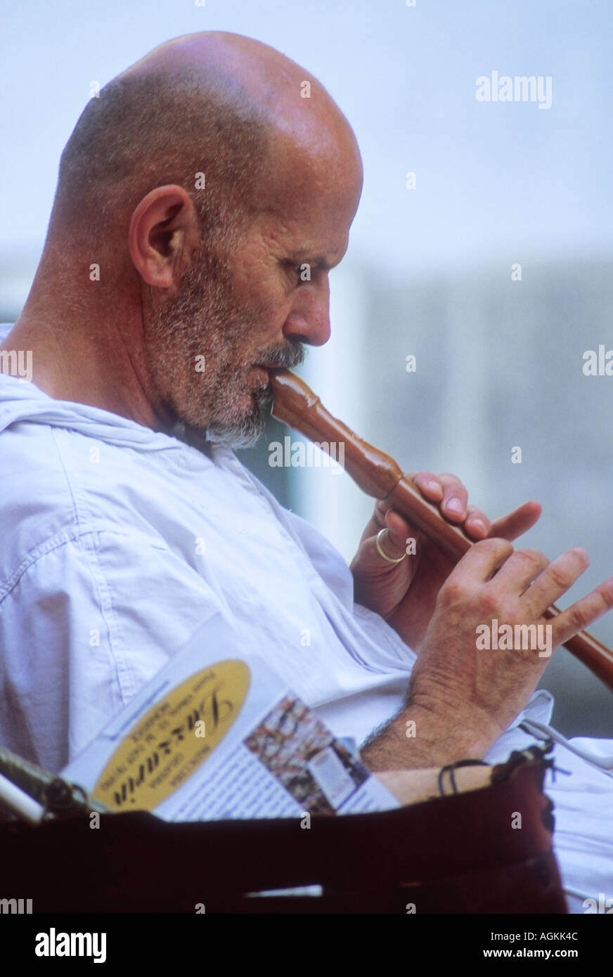 Man playing recorder hi-res stock photography and images - Alamy