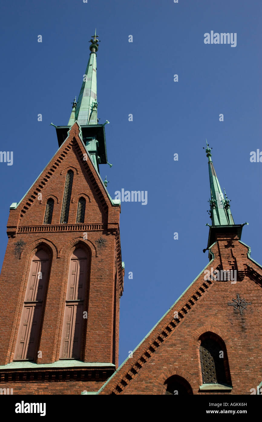 Europe, Finland, Helsinki. View of The German Church, completed in 1864 ...