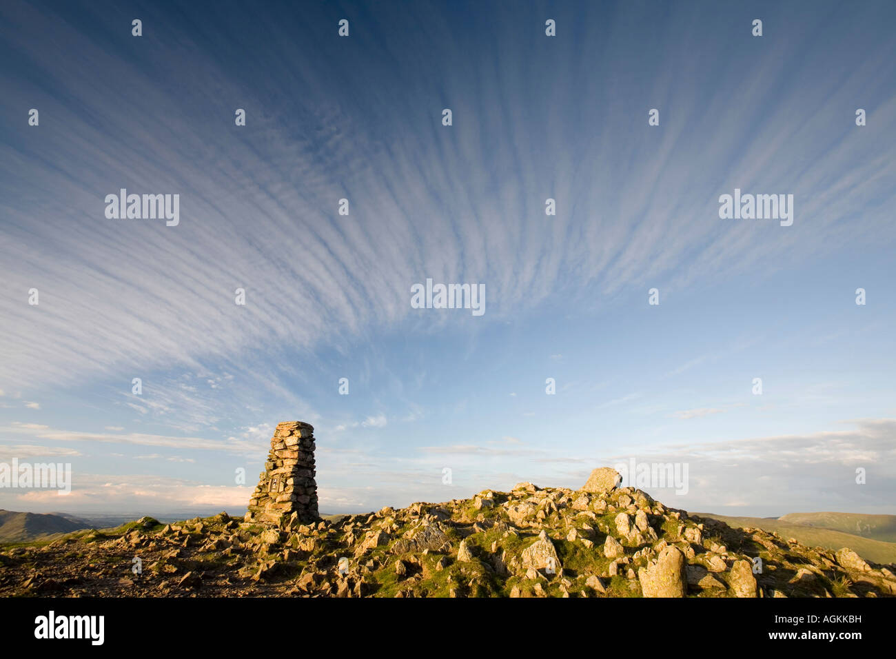 The summit of Red Screes, Lake district, UK Stock Photo - Alamy