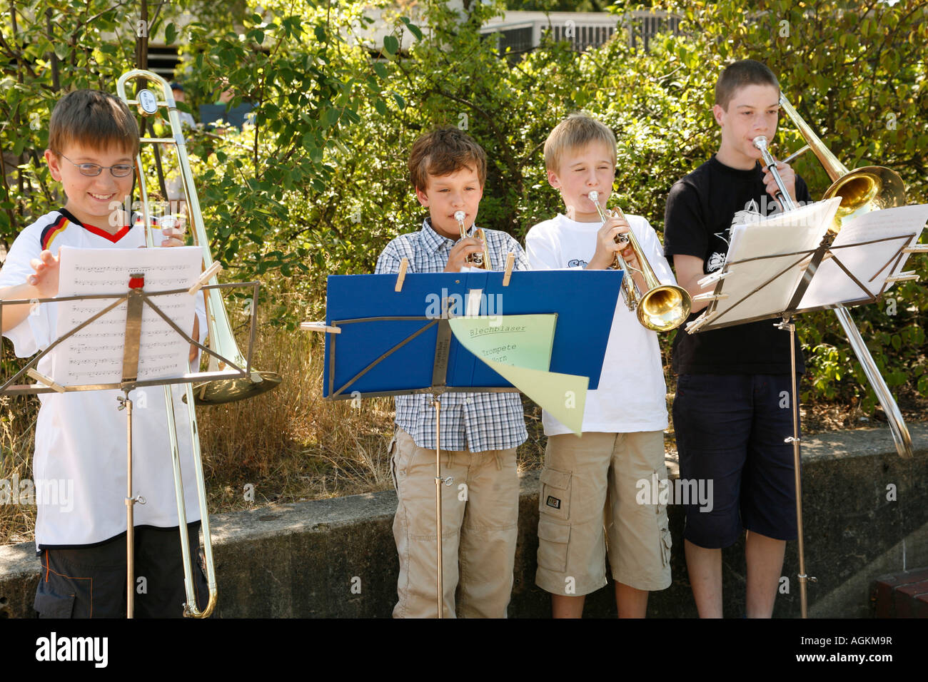 Boy Trombone High Resolution Stock Photography and Images - Alamy