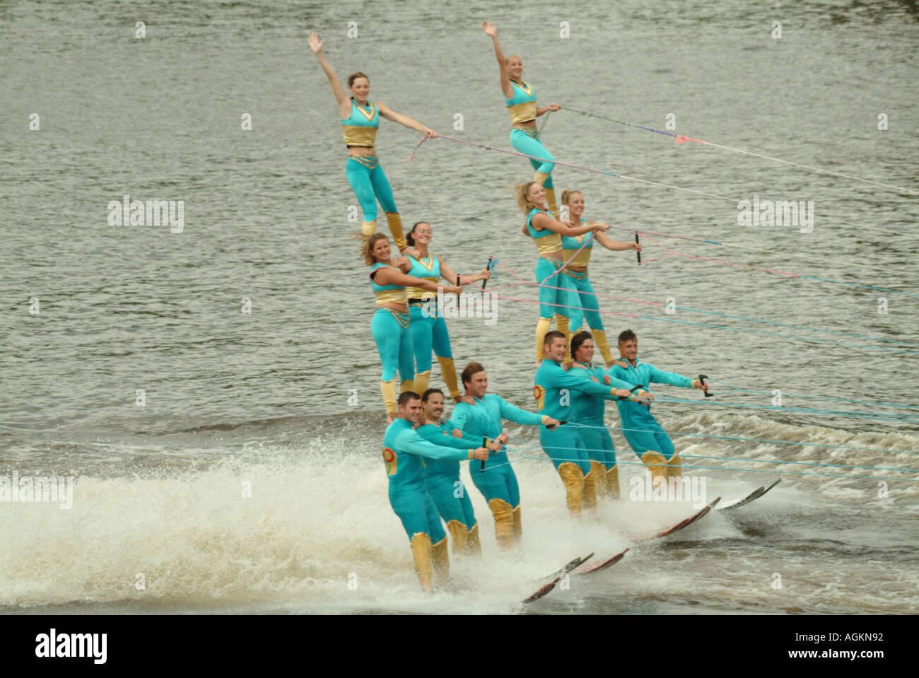Waterski pyramid hi-res stock photography and images - Alamy