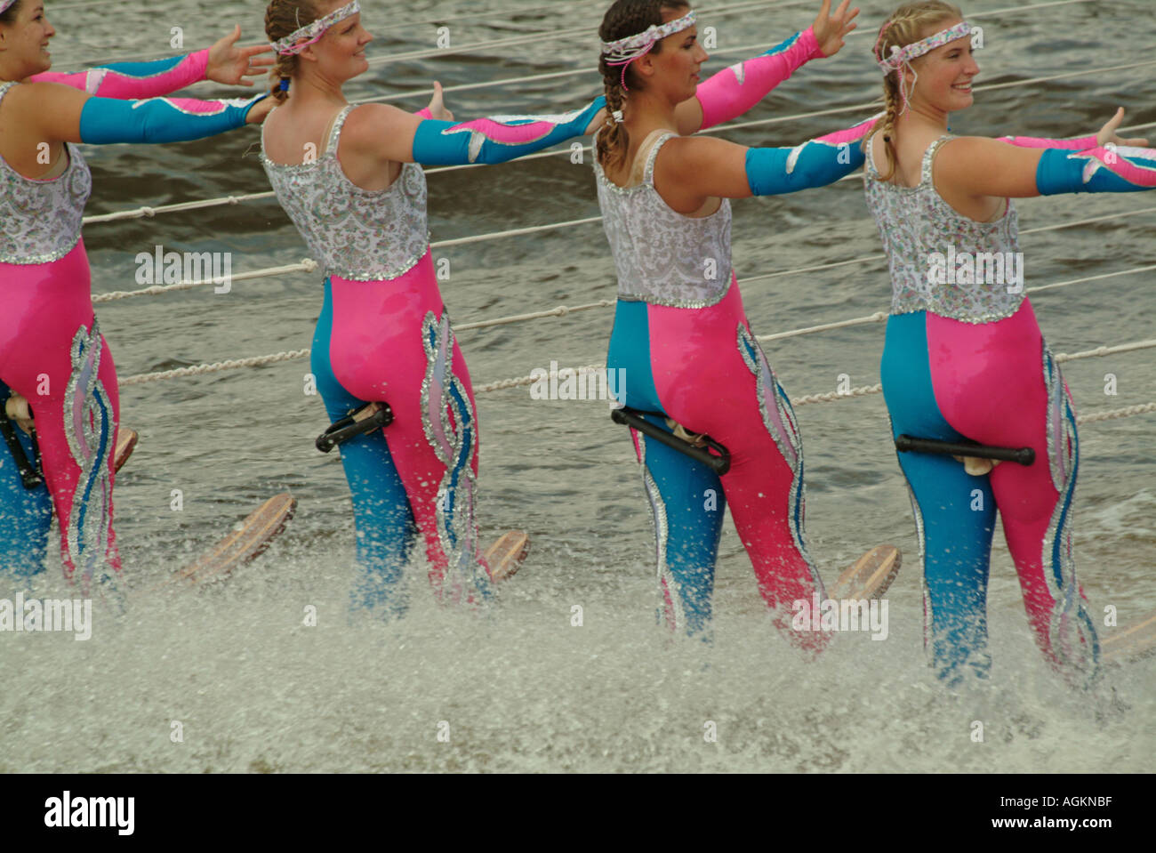 Waterski formation hi-res stock photography and images - Alamy