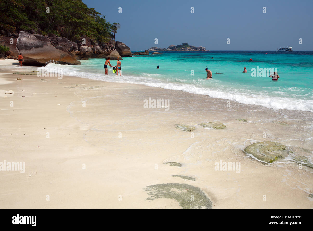 Honeymoon Beach on the Similan Islands Stock Photo - Alamy