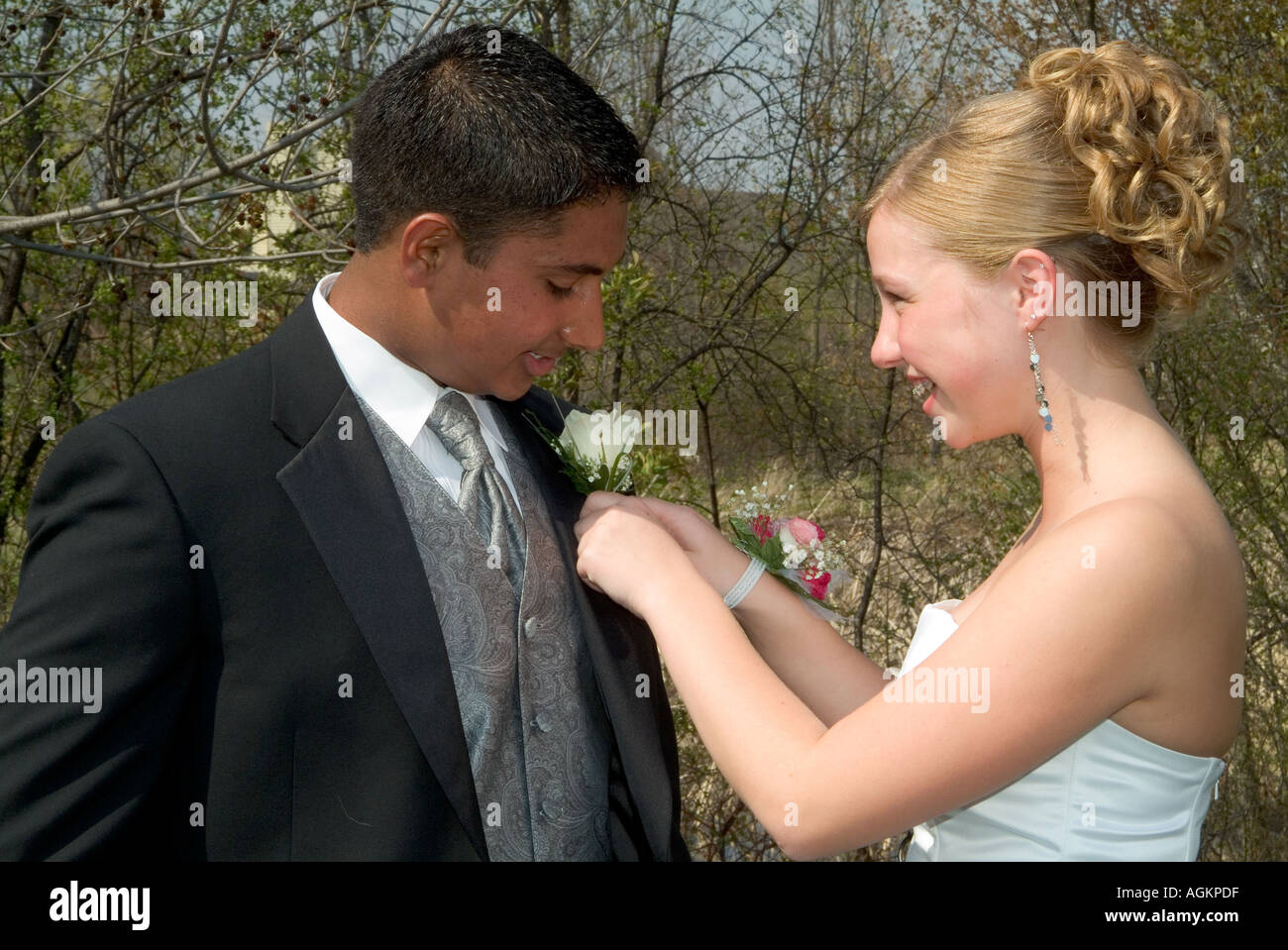 Prom boy and girl hi-res stock photography and images - Alamy