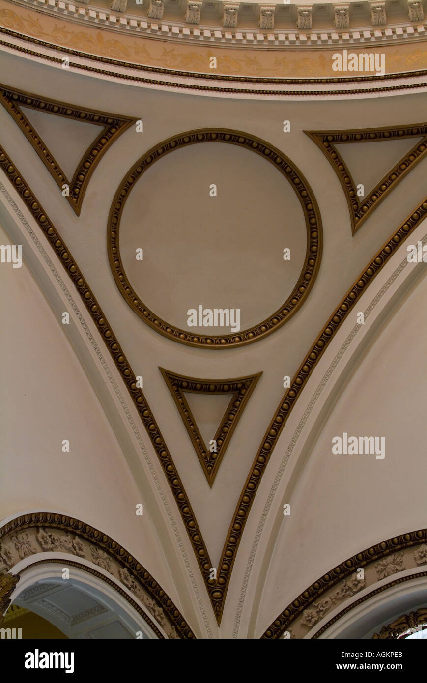 Inside view of magnificent architecture in Milwaukee public library of ...