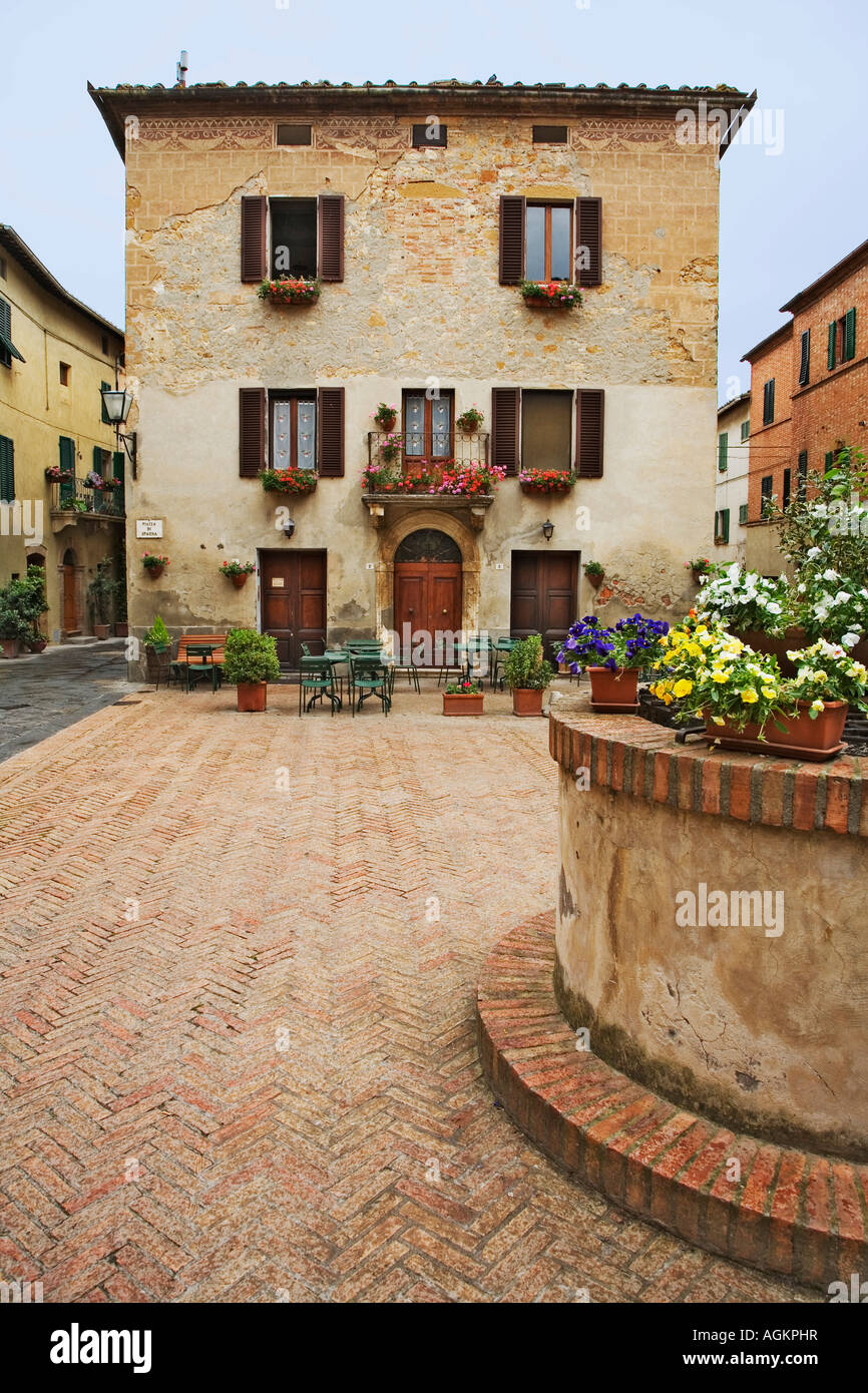 a local restaurant (before it opens for the day) in a beautiful Piazza ...
