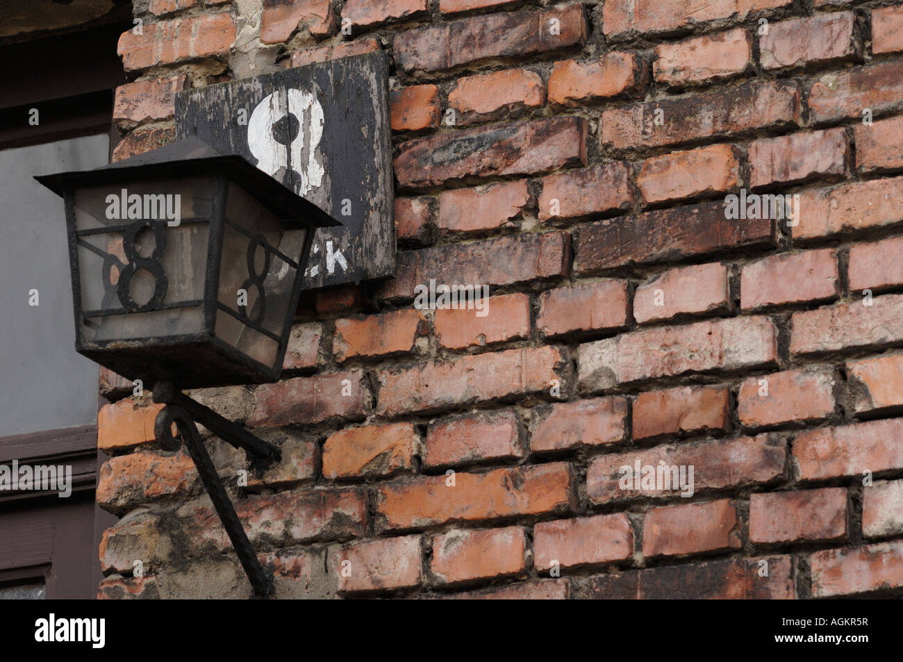 Cell block 8 at Auschwitz Birkenau concentration camp at Oswiecim in ...