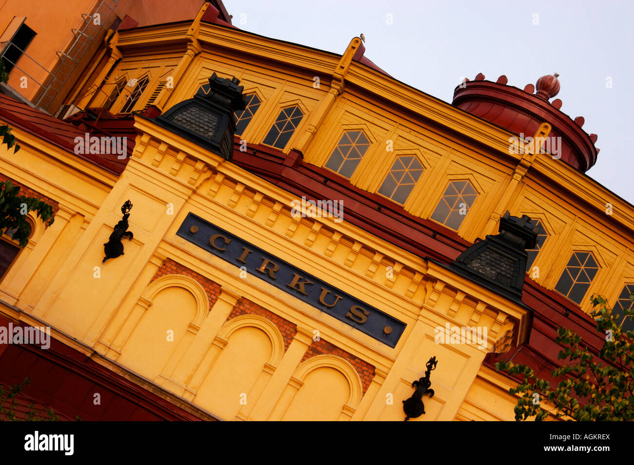Europe, Sweden, Stockholm. View of Cirkus Theatre on DjurgÃ¥rden Island ...