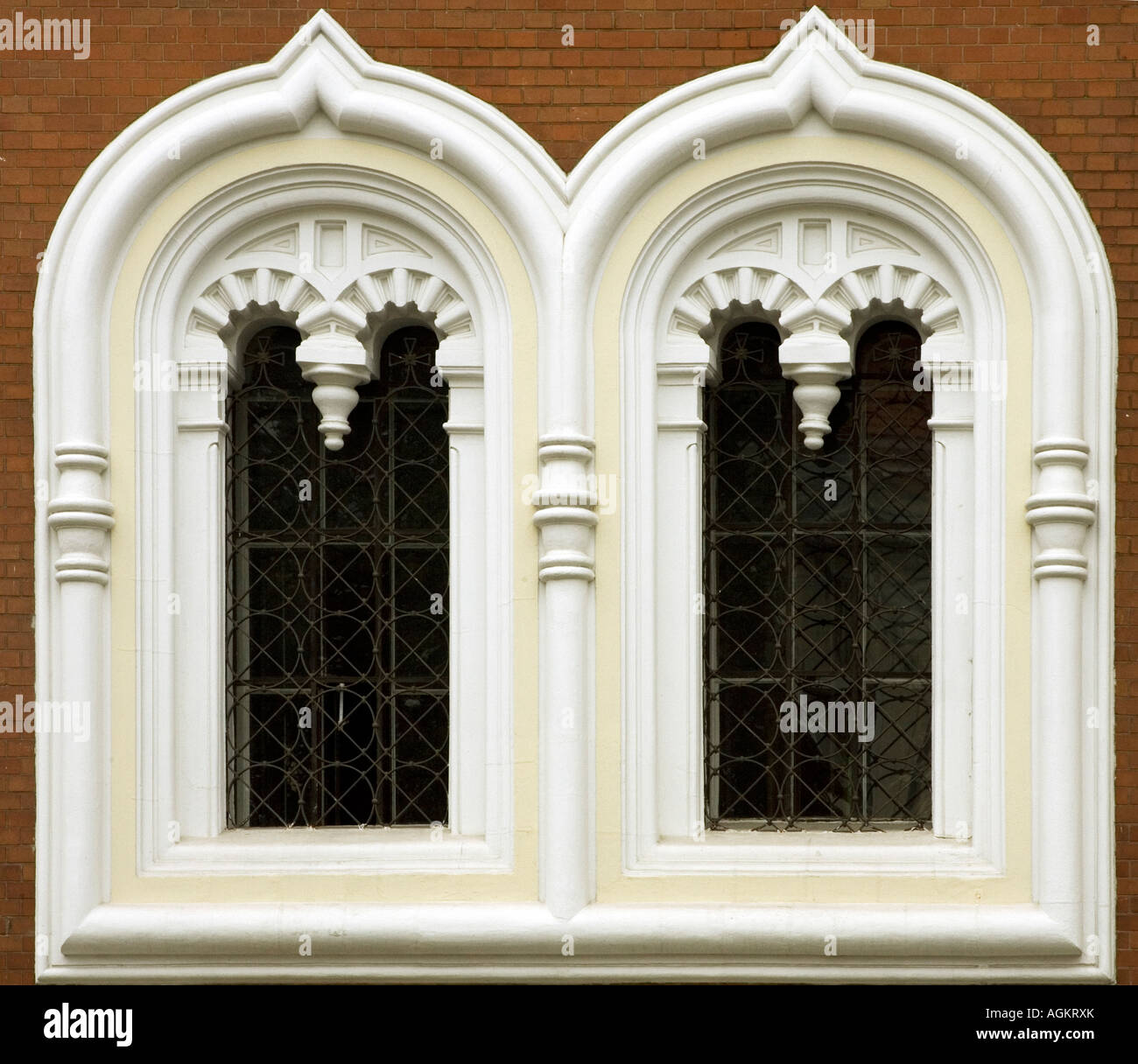 Europe, Estonia, Tallinn. Window detail on Alexander Nevsky Cathedral ...