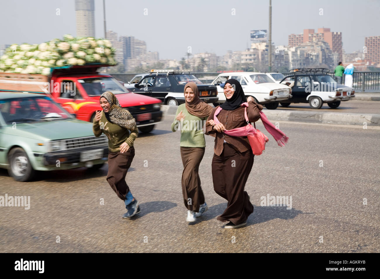 Egypt traffic road hi-res stock photography and images - Alamy