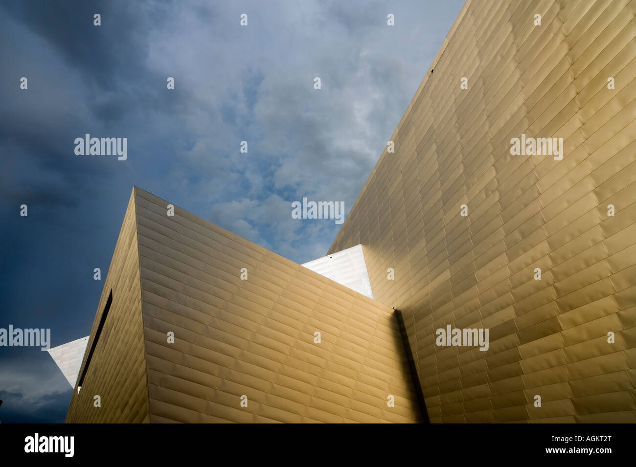 Denver. Exterior detail of the Frederic C. Hamilton building of the ...