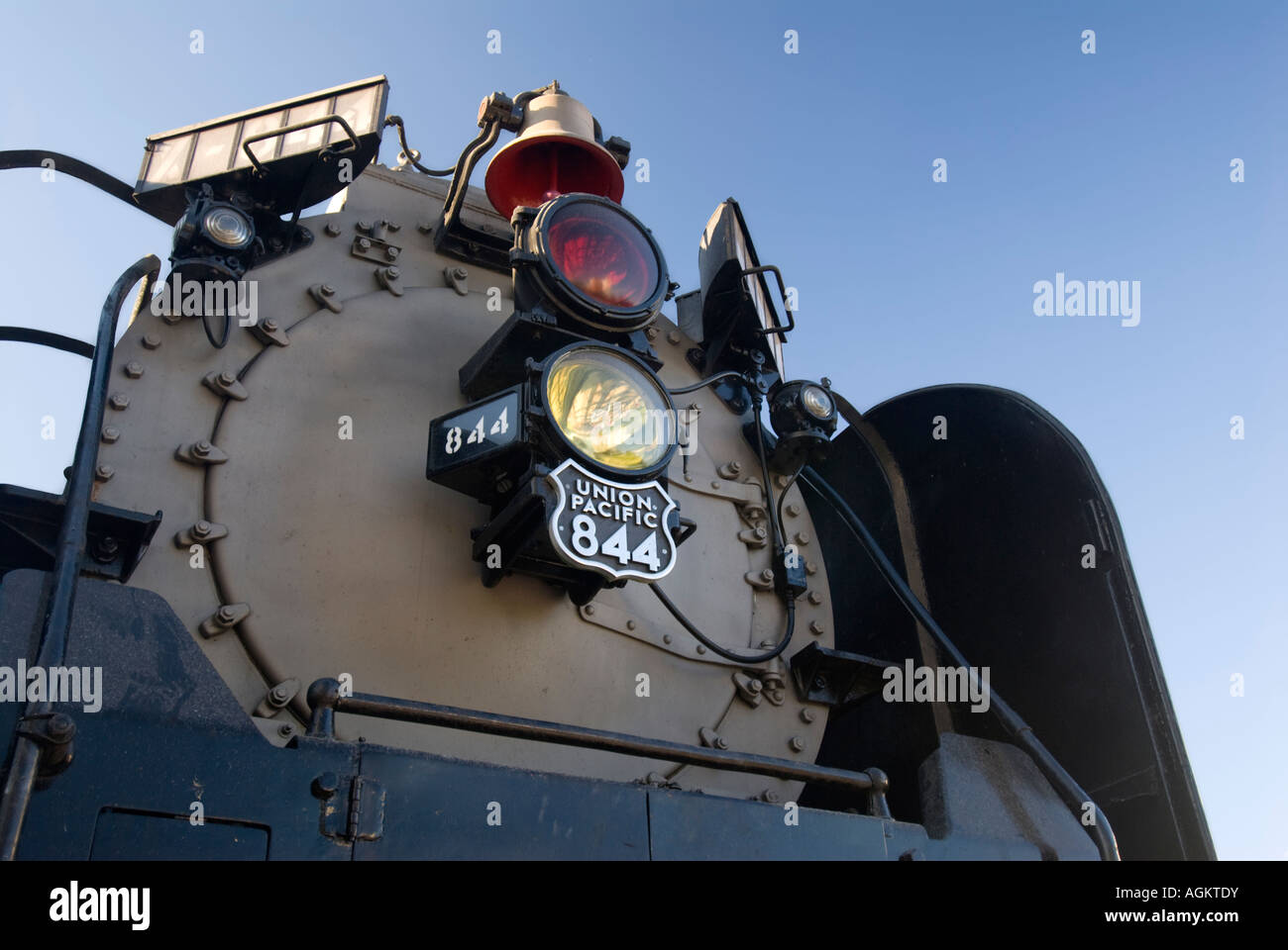 Closeup of 1944 Union Pacific Steam Engine Front View. Oklahoma, USA ...