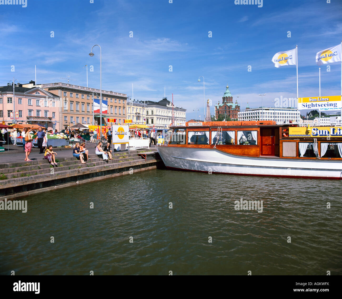Kauppatori the main market square Helsinki Finland EU Stock Photo - Alamy