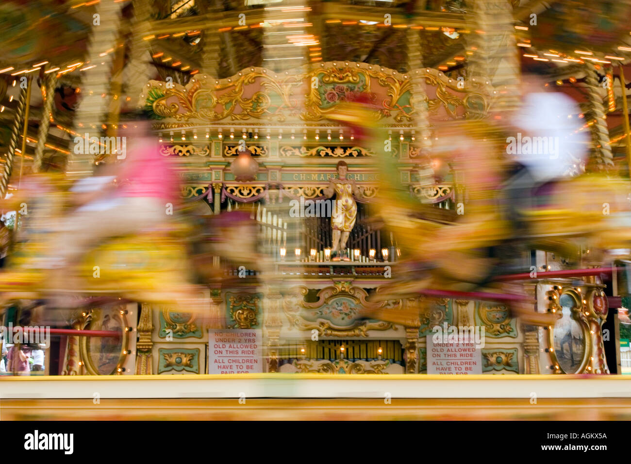Traditional British carousel or merry go round Stock Photo - Alamy