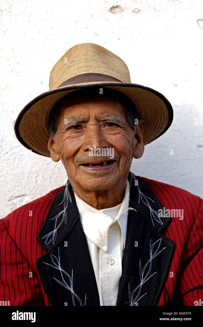 Guatemala, Nebaj, Portrait of smiling old man Stock Photo - Alamy