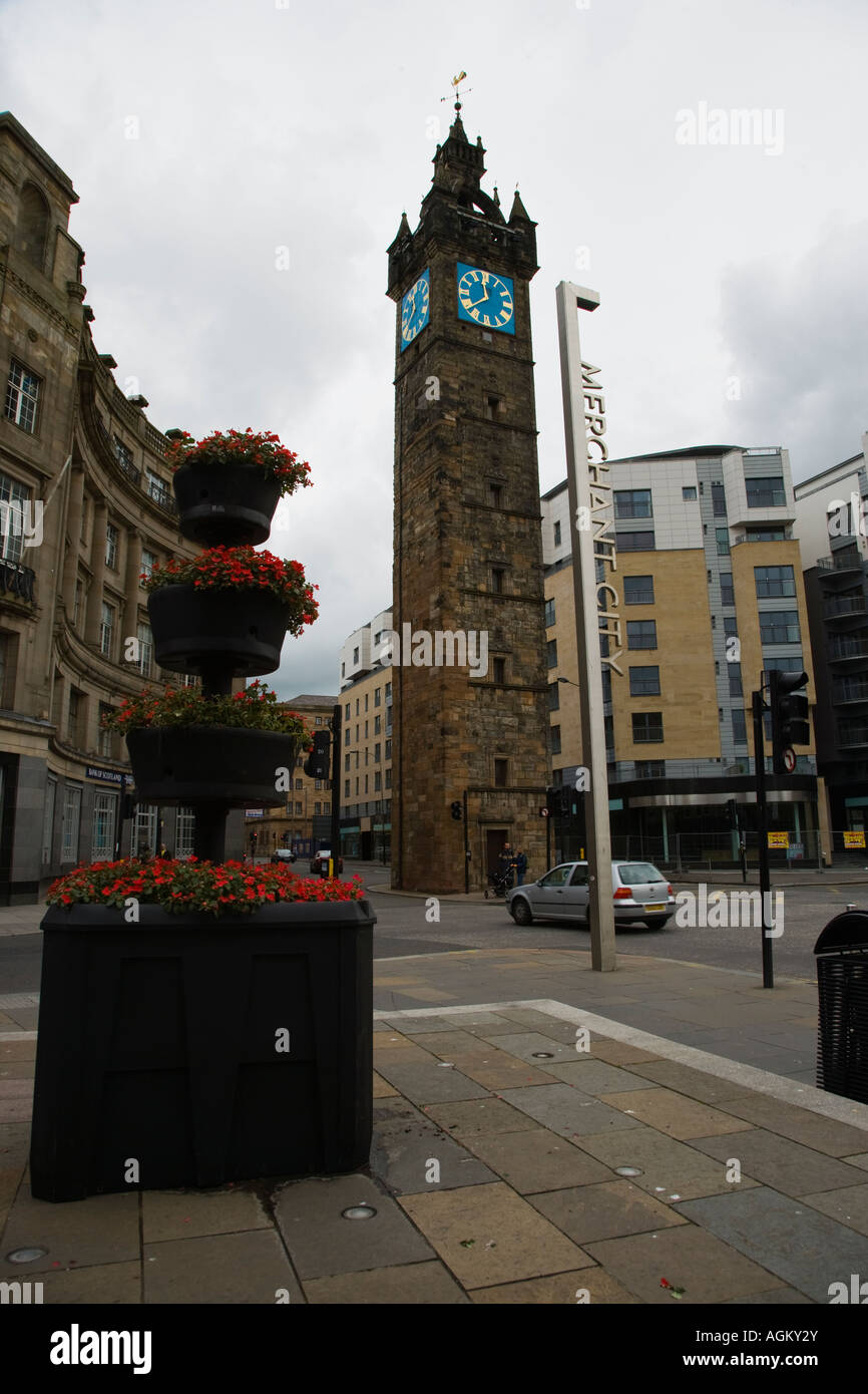 High Street Clock Glasgow Scotland Stock Photo - Alamy