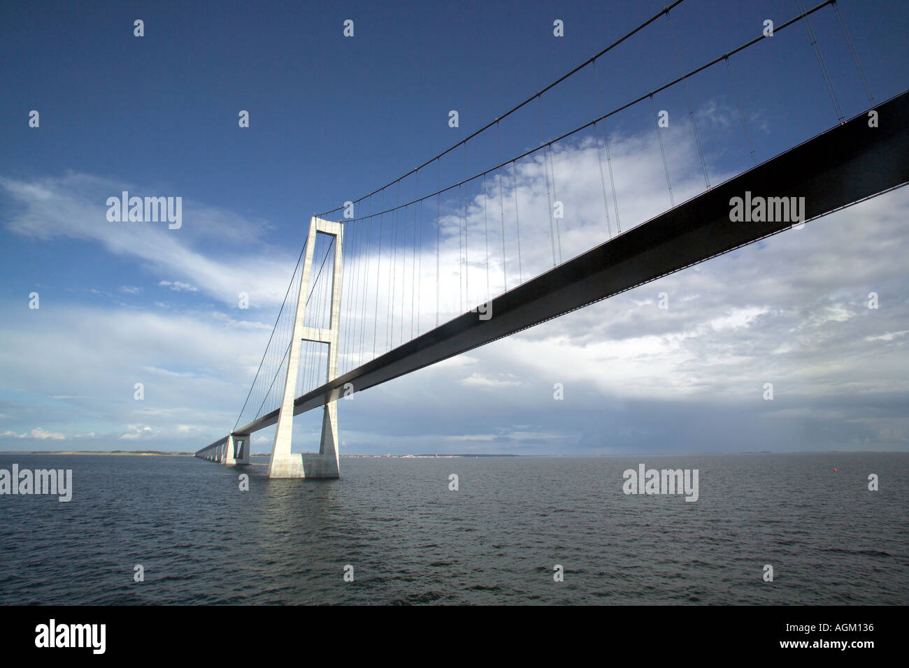 one of the mighty suspension bridges linking the many islands of ...