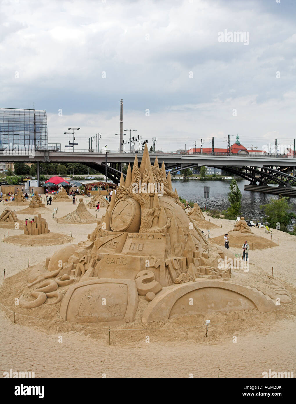 Sand sculpture exhibition in Hauptbahnhof train station Stock Photo - Alamy