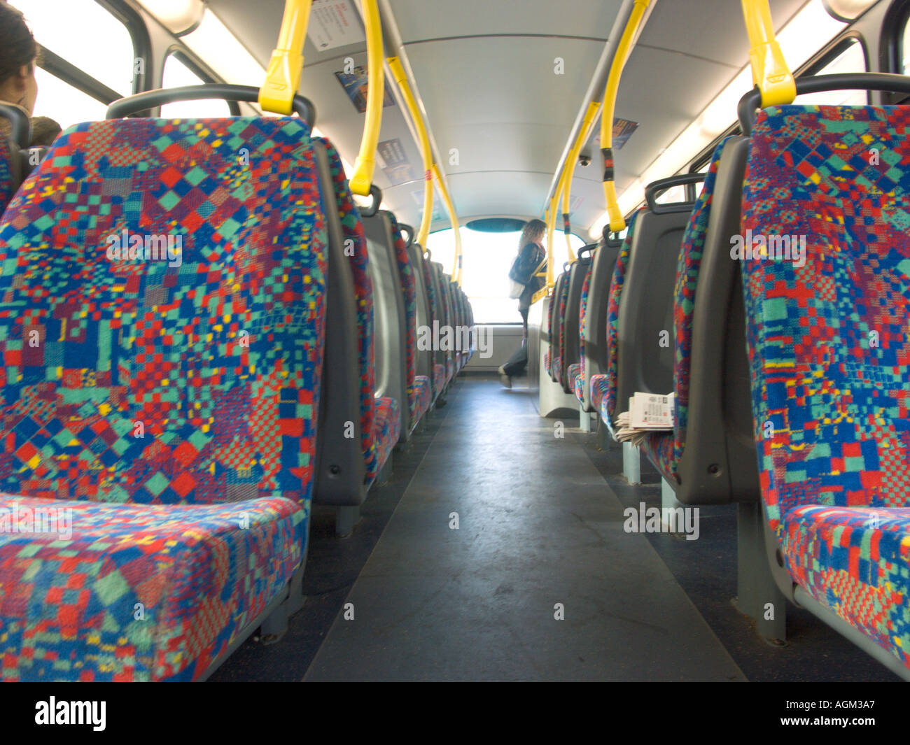 London bus top deck interior hi-res stock photography and images - Alamy