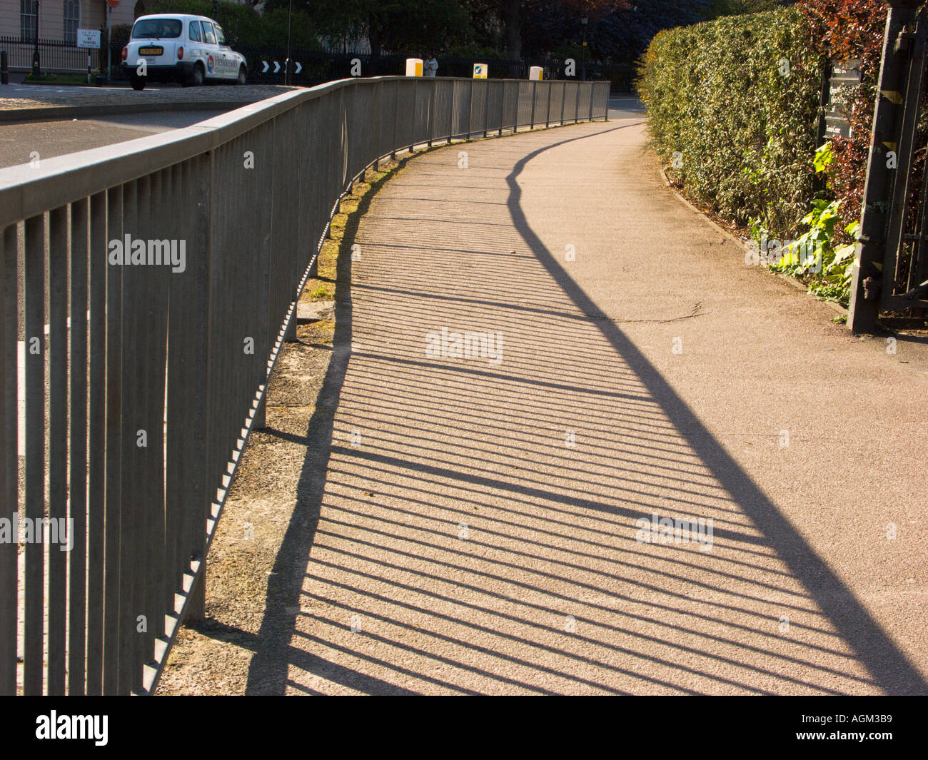 Regents park fence shadow london hi-res stock photography and images ...