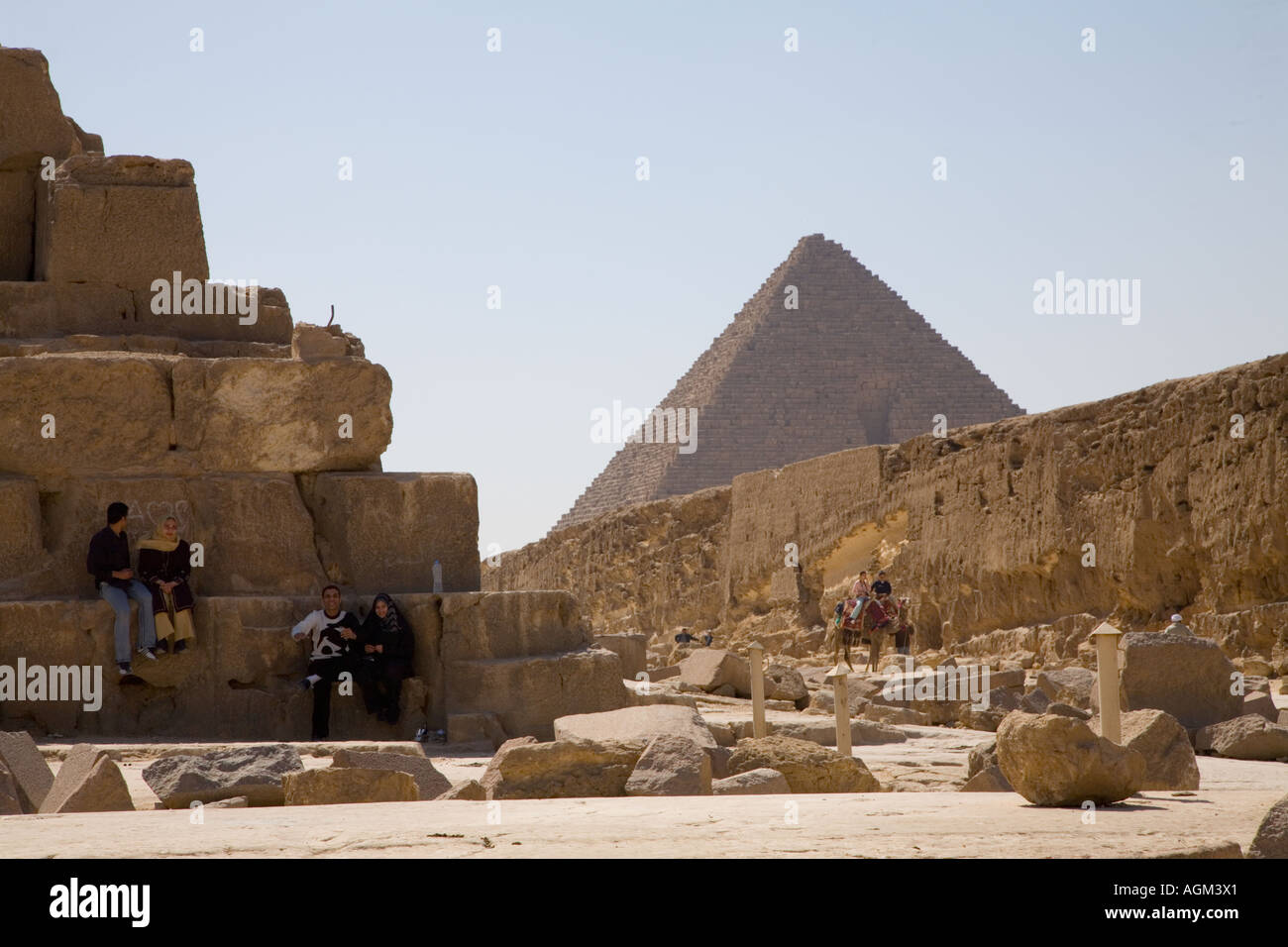 Giza Pyramids Cairo Egypt Stock Photo - Alamy