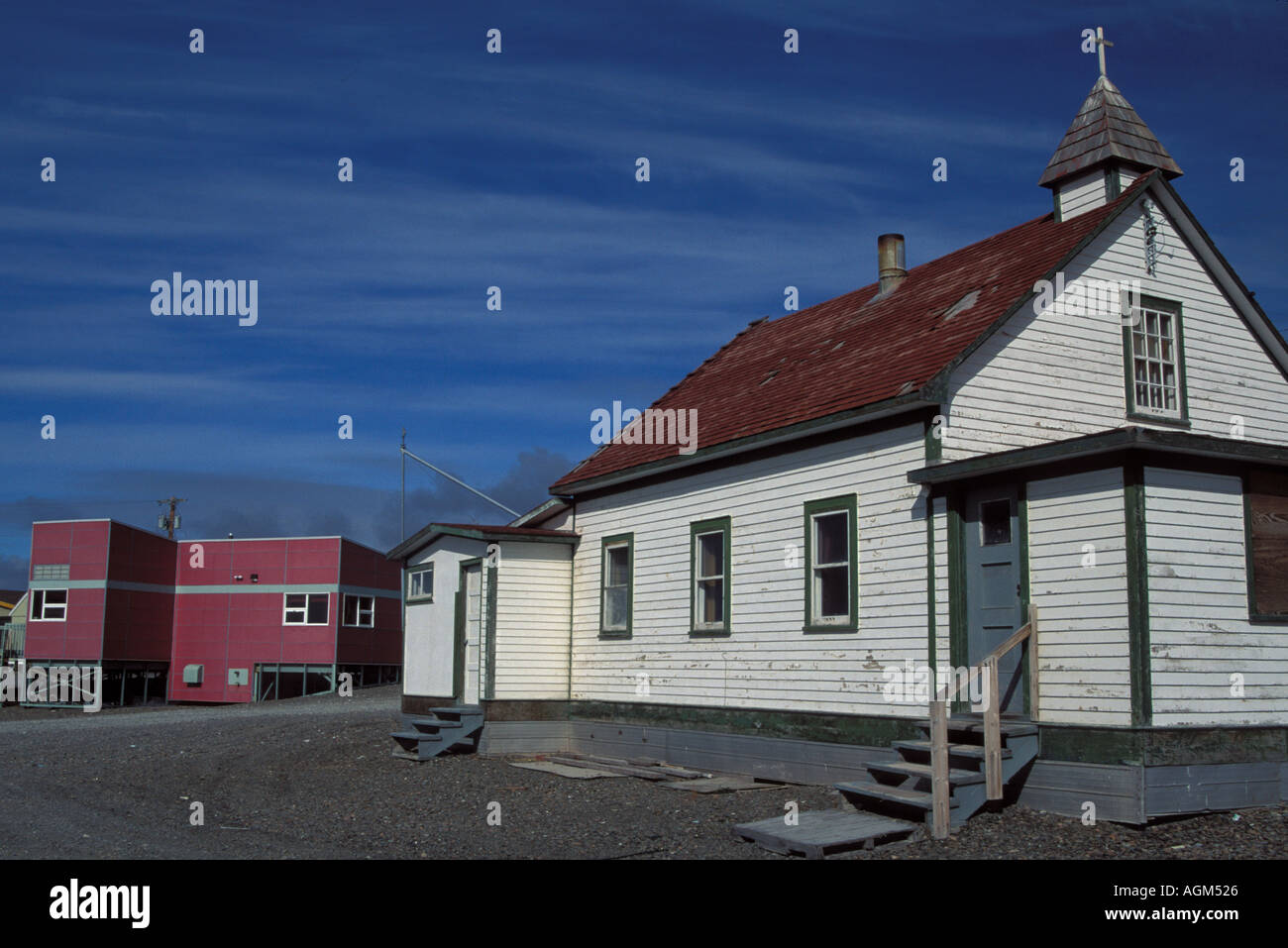 church at Holman Victoria Island NWT arctic Canada Stock Photo - Alamy