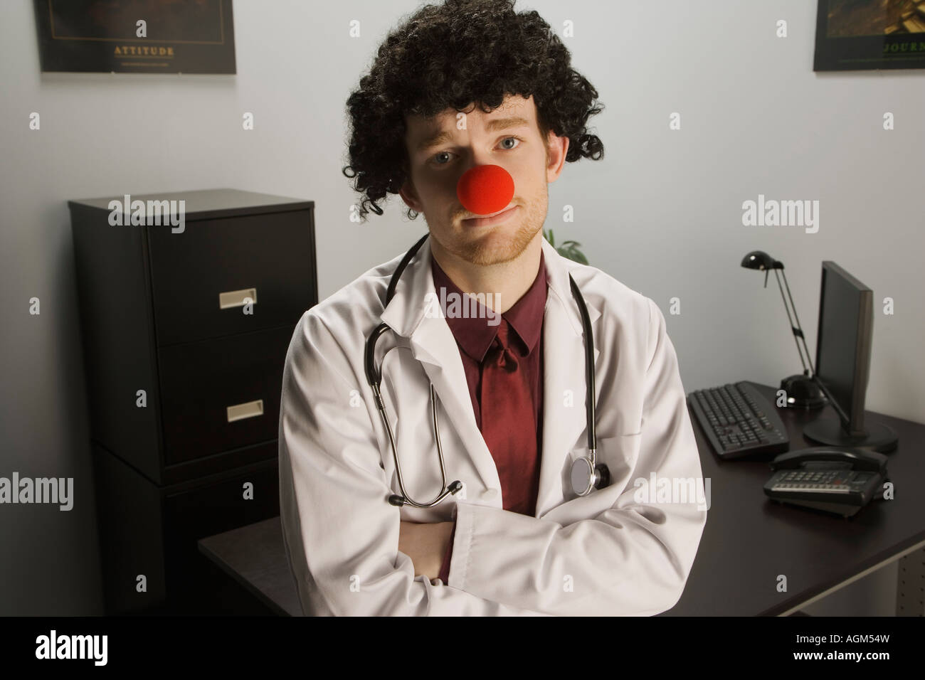 Sad clown office hi-res stock photography and images - Alamy