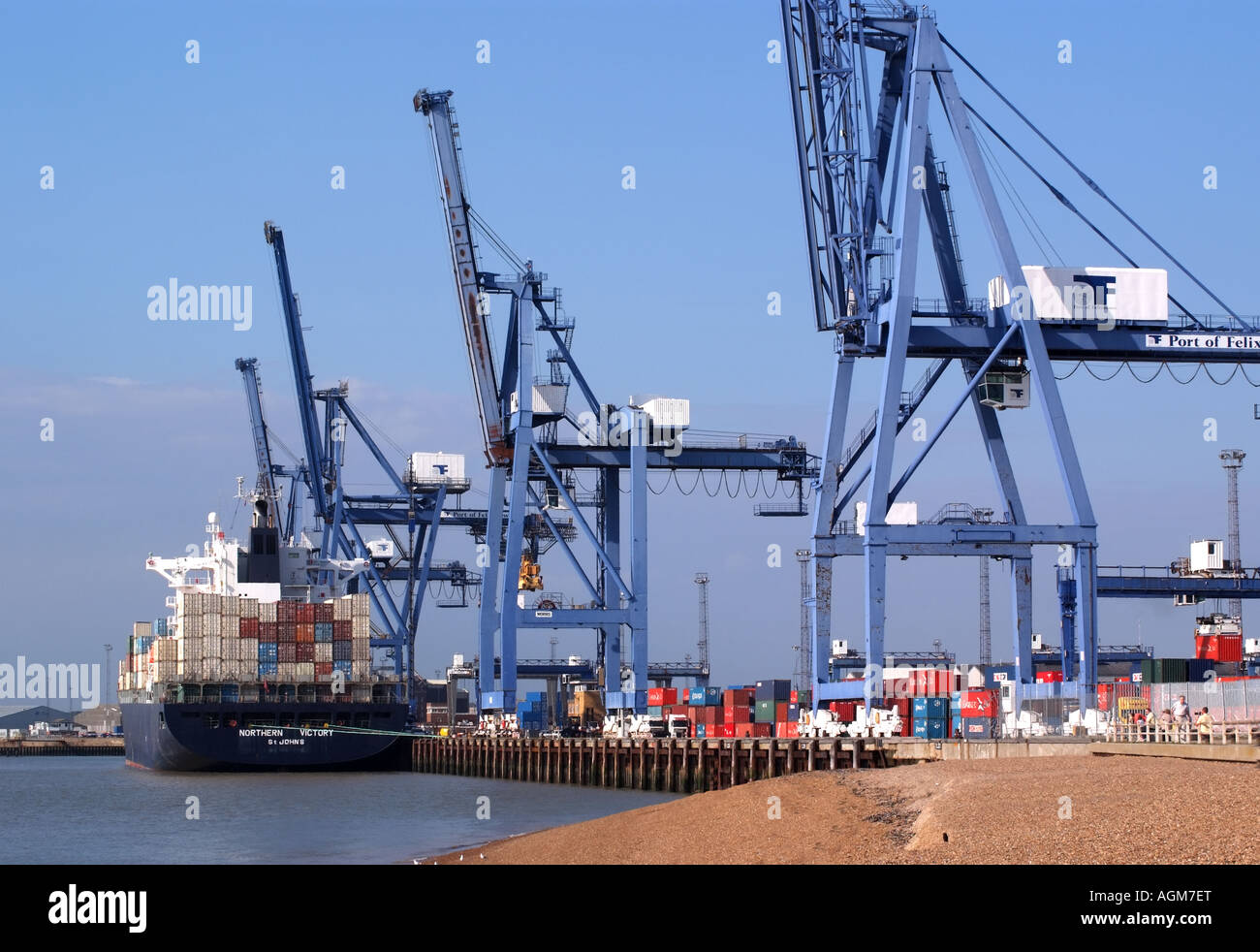 FELIXSTOWE DOCKS. SUFFOLK. ENGLAND. UK Stock Photo - Alamy
