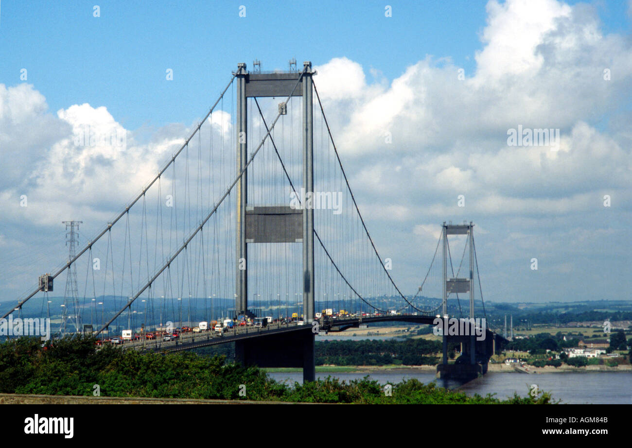 River Seven Bridge Crossing England Wales Border United Kingdom UK GB Great Britain British ...