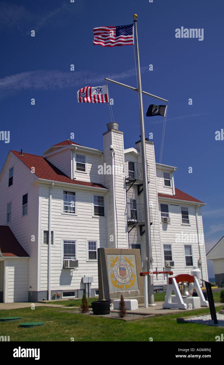 Rhode Island Lighthouse at Point Judith Stock Photo - Alamy