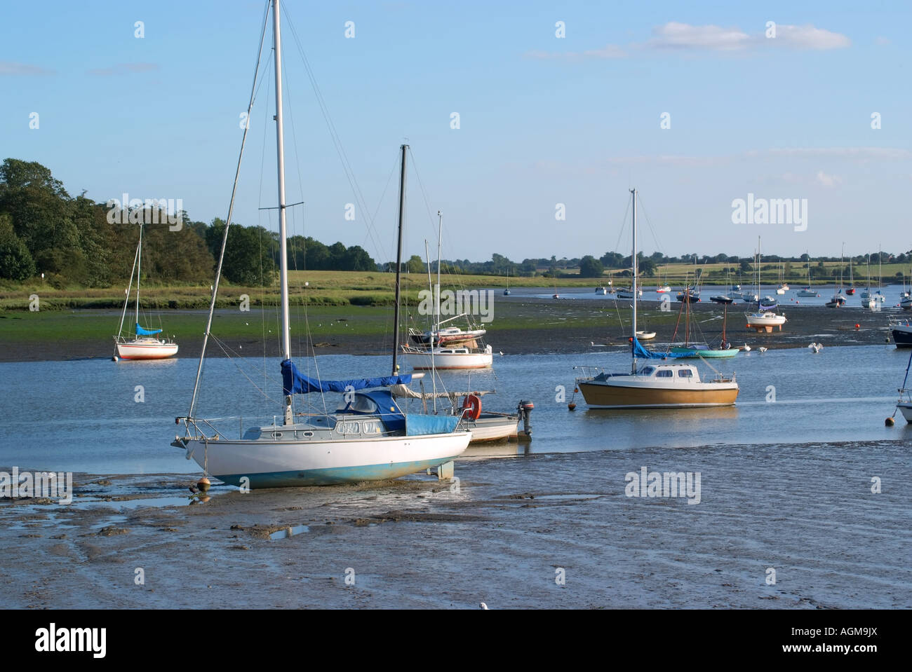 THE RIVER DEBEN AT WOODBRIDGE IN SUFFOLK. ENGLAND. UK Stock Photo - Alamy