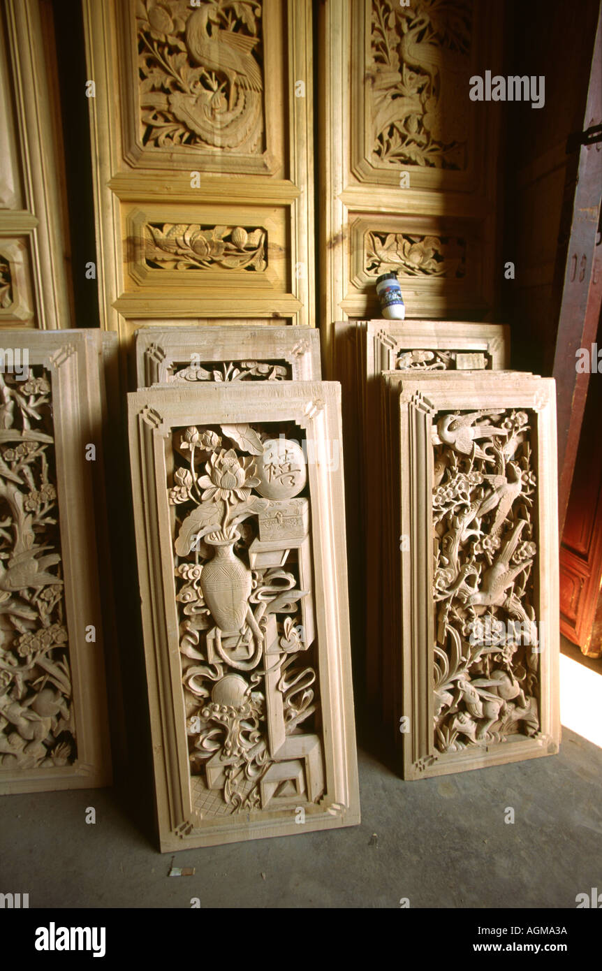 Wood Carved Door Panels