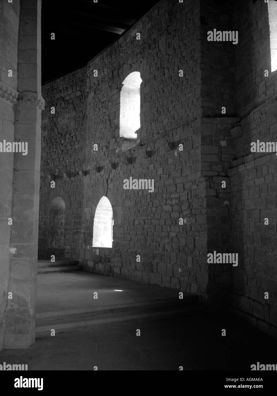 Santa maria church sanctuary Black and White Stock Photos & Images - Alamy