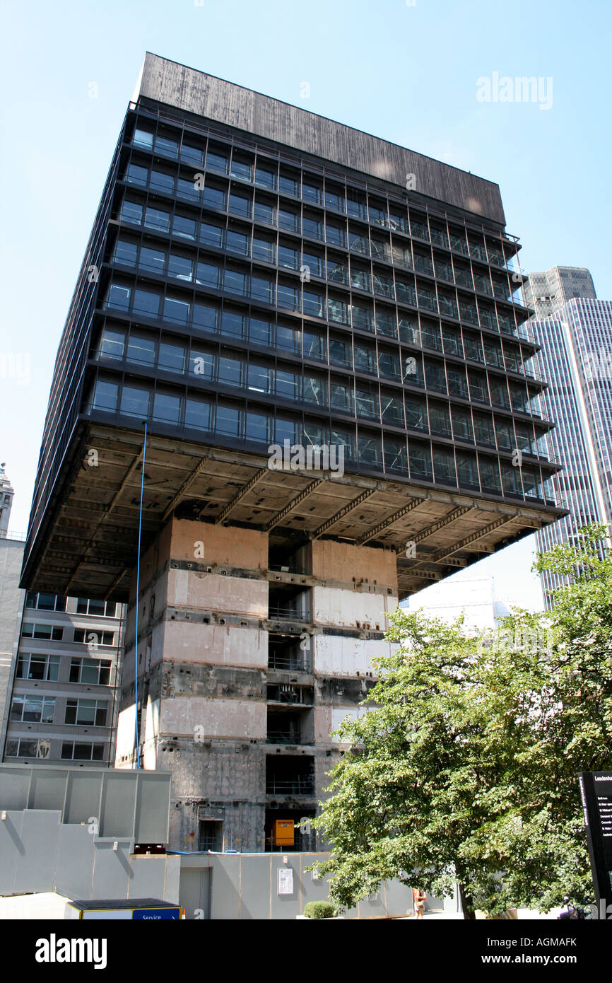 P&O building during demolition, London Stock Photo - Alamy