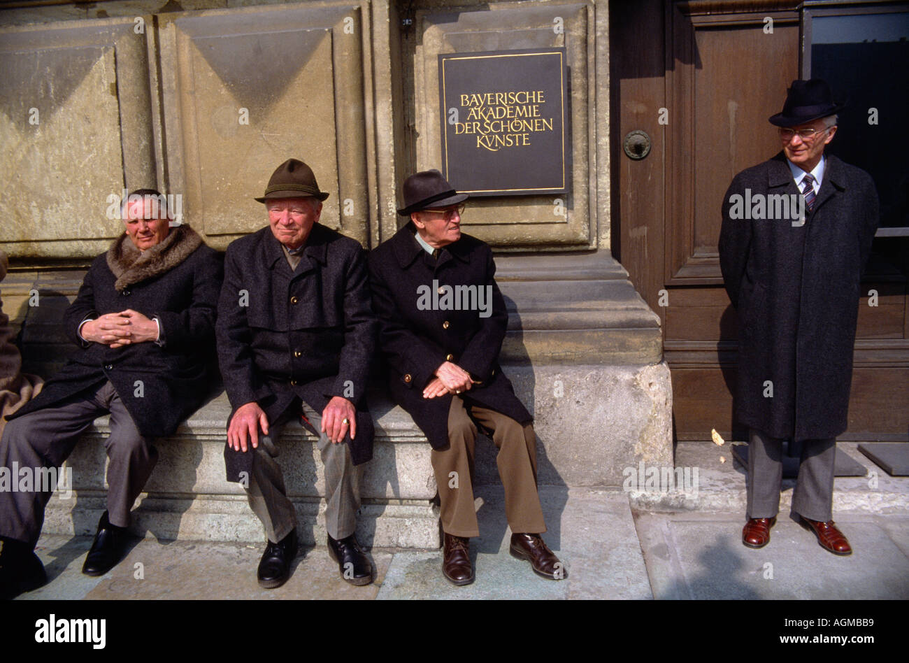 Gentlemen in Munich in Bavaria in Germany in Europe. Man Men Affluence ...