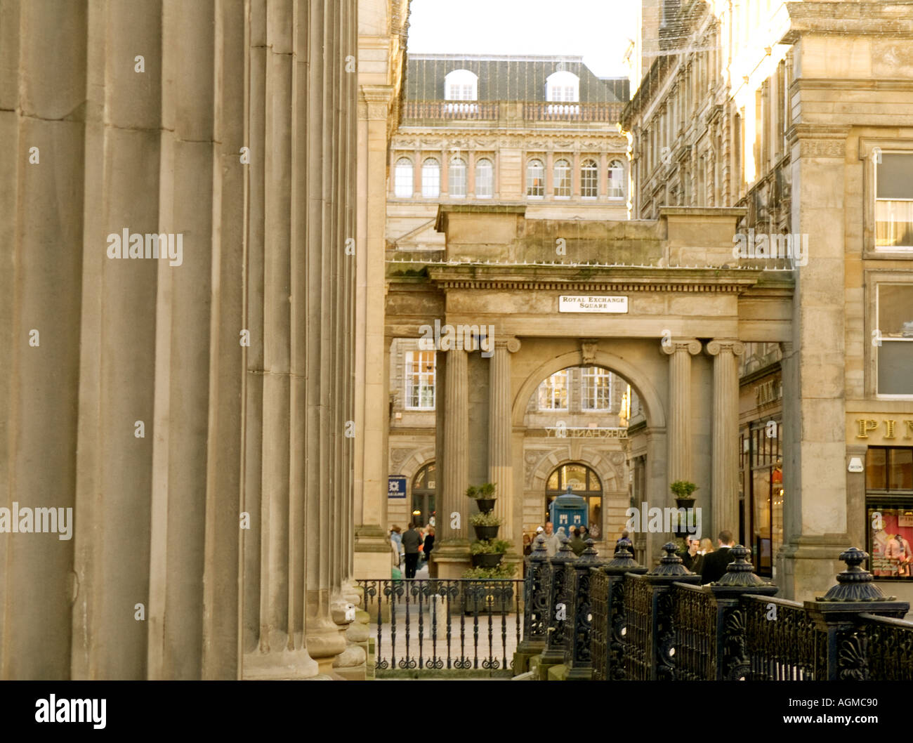 ROYAL EXCHANGE SQUARE GLASGOW Stock Photo - Alamy