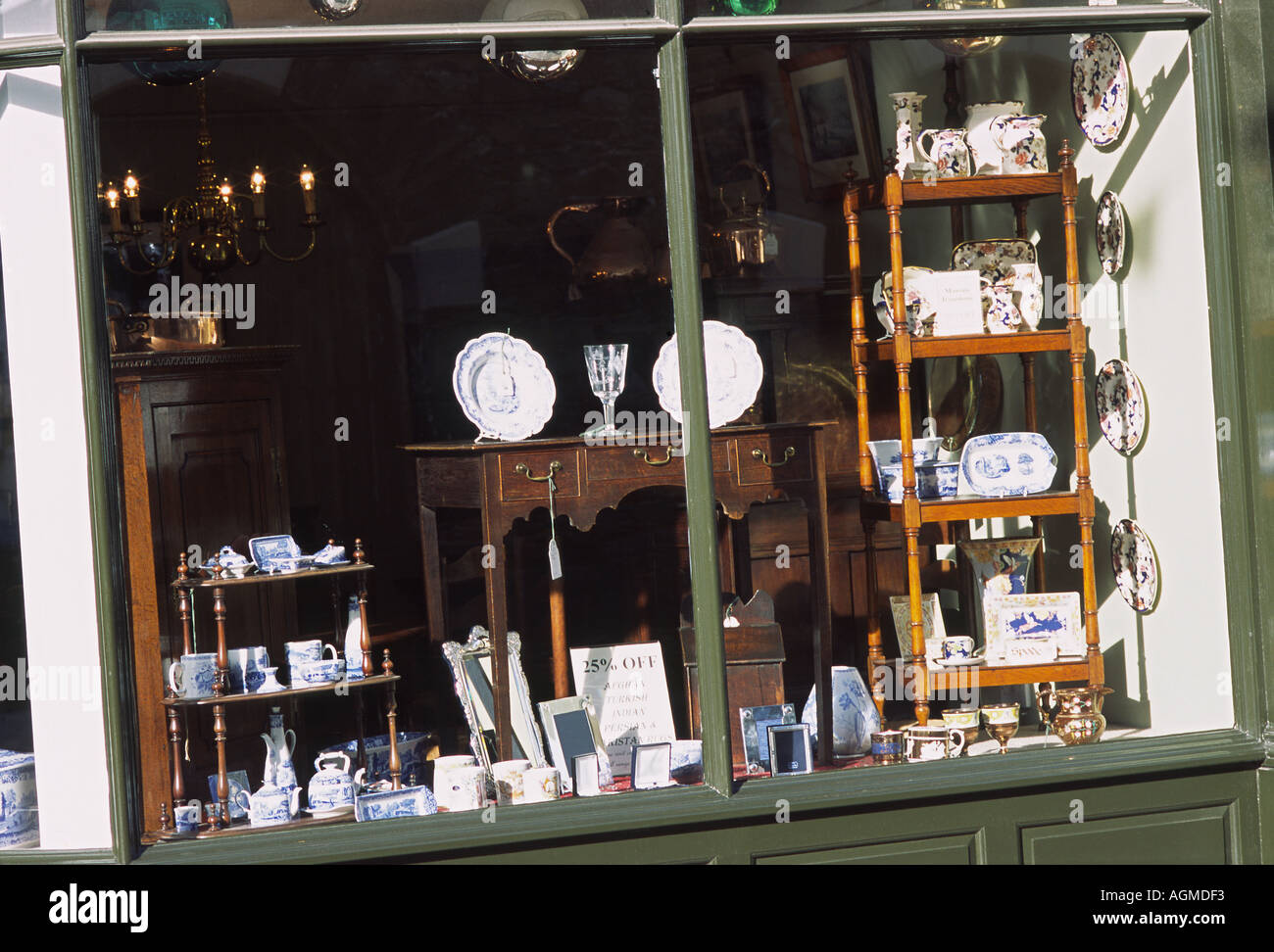 Antique Shop Window Stock Photo - Alamy