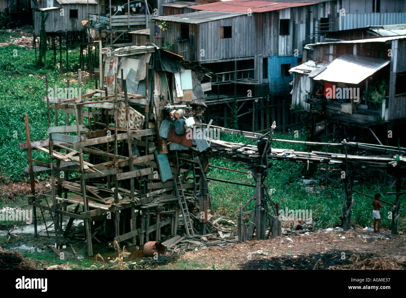 Manaus slum Amazonas Brazil Stock Photo - Alamy
