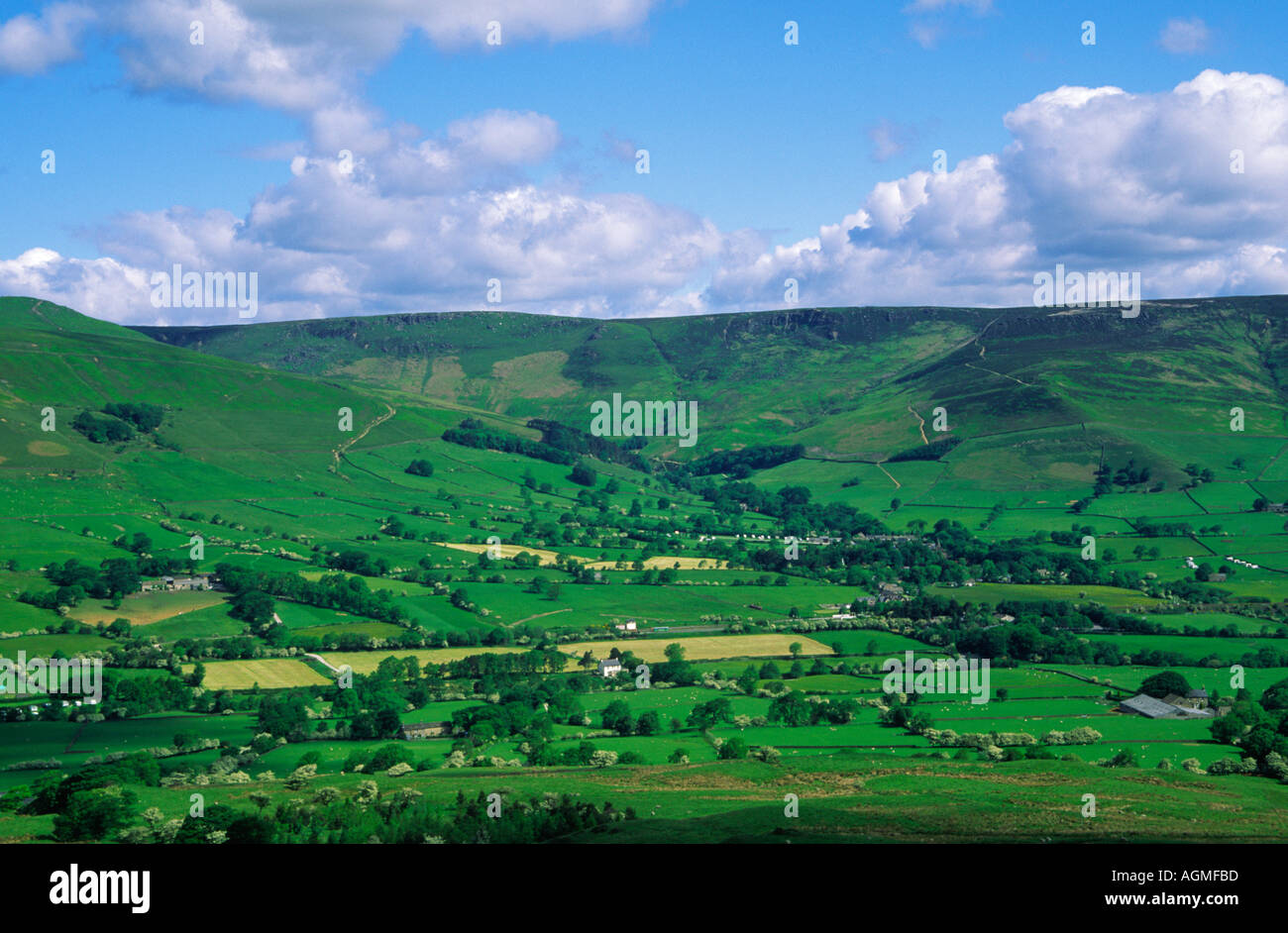Vale of Edale where the long distance path the Pennine Way begins Peak ...