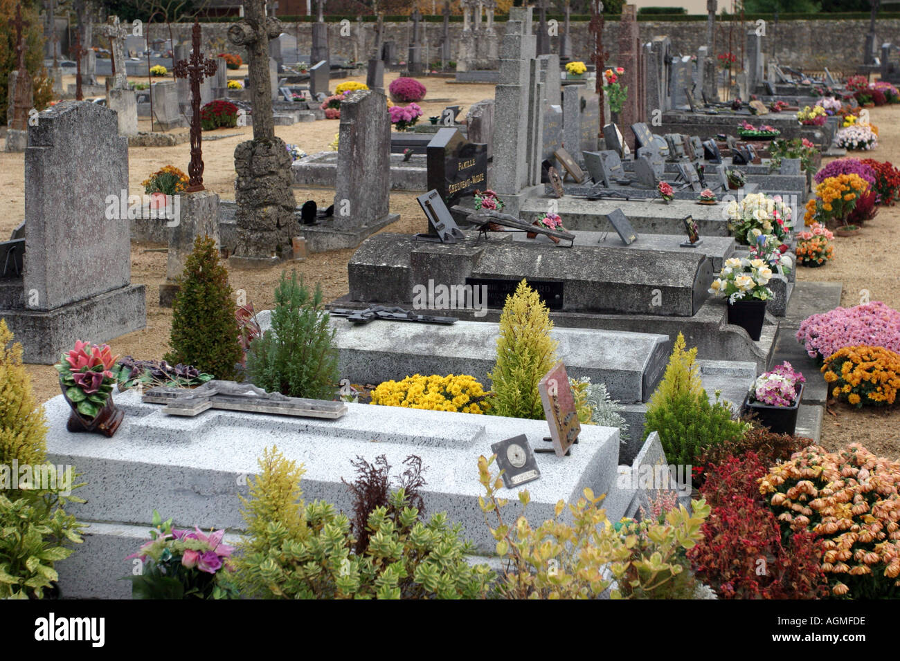 French cemetery Stock Photo - Alamy