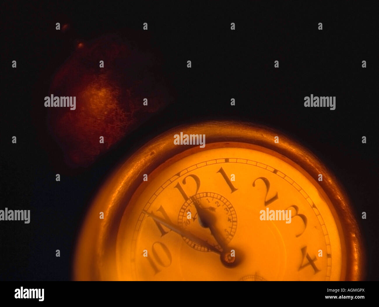 clock showing time five for twelve about timee Stock Photo - Alamy