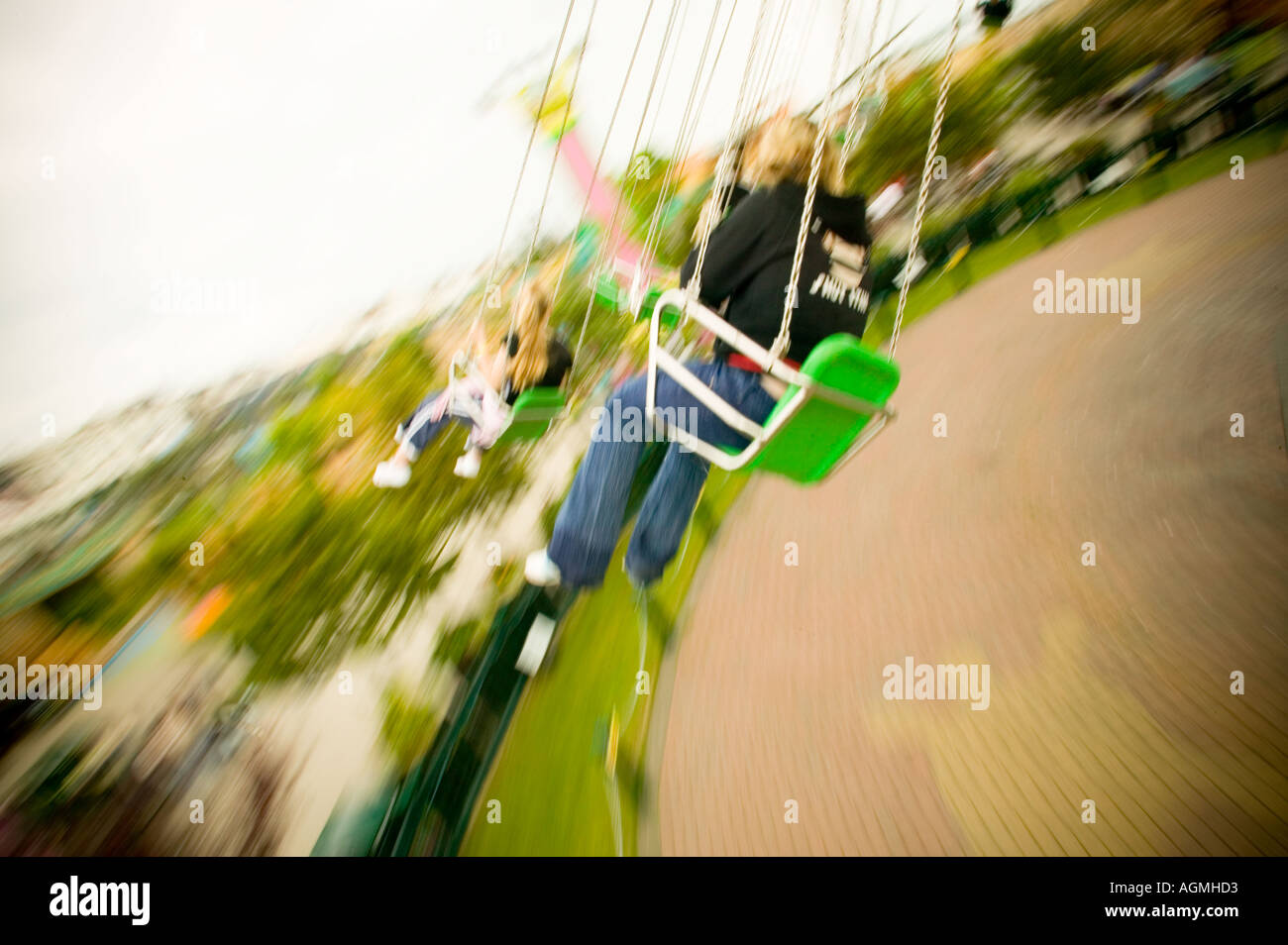 Fairground ride at Funland Southend Essex Stock Photo - Alamy