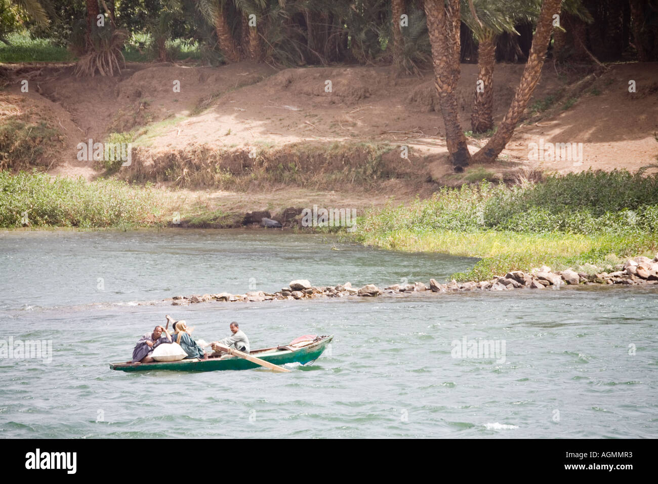 Rowboat on the Nile River Egypt Stock Photo - Alamy