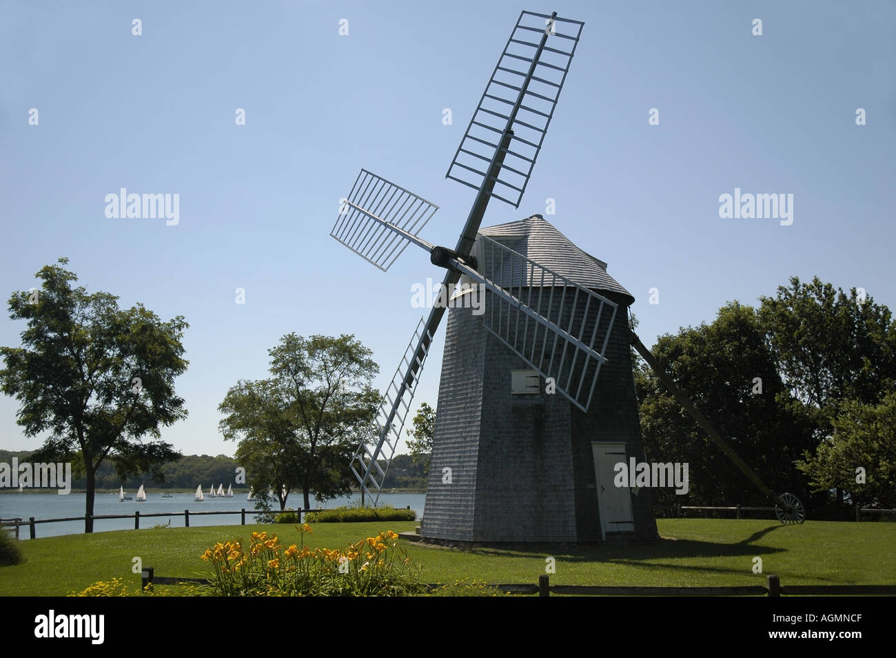 Cape Cod Windmill Stock Photo - Alamy