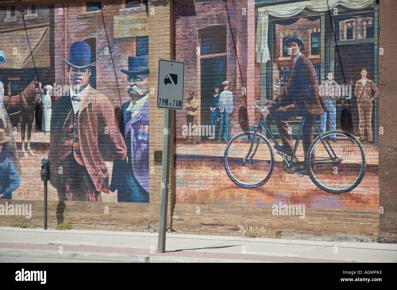 Mural in Collingwood Ontario Canada Stock Photo - Alamy