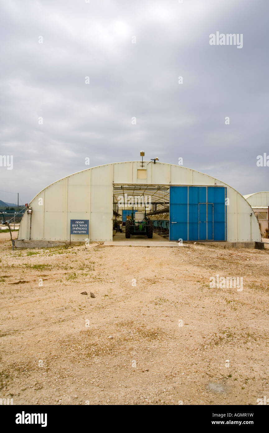 Israel Sea of Galilee fish breeding centre he hot house structure ...