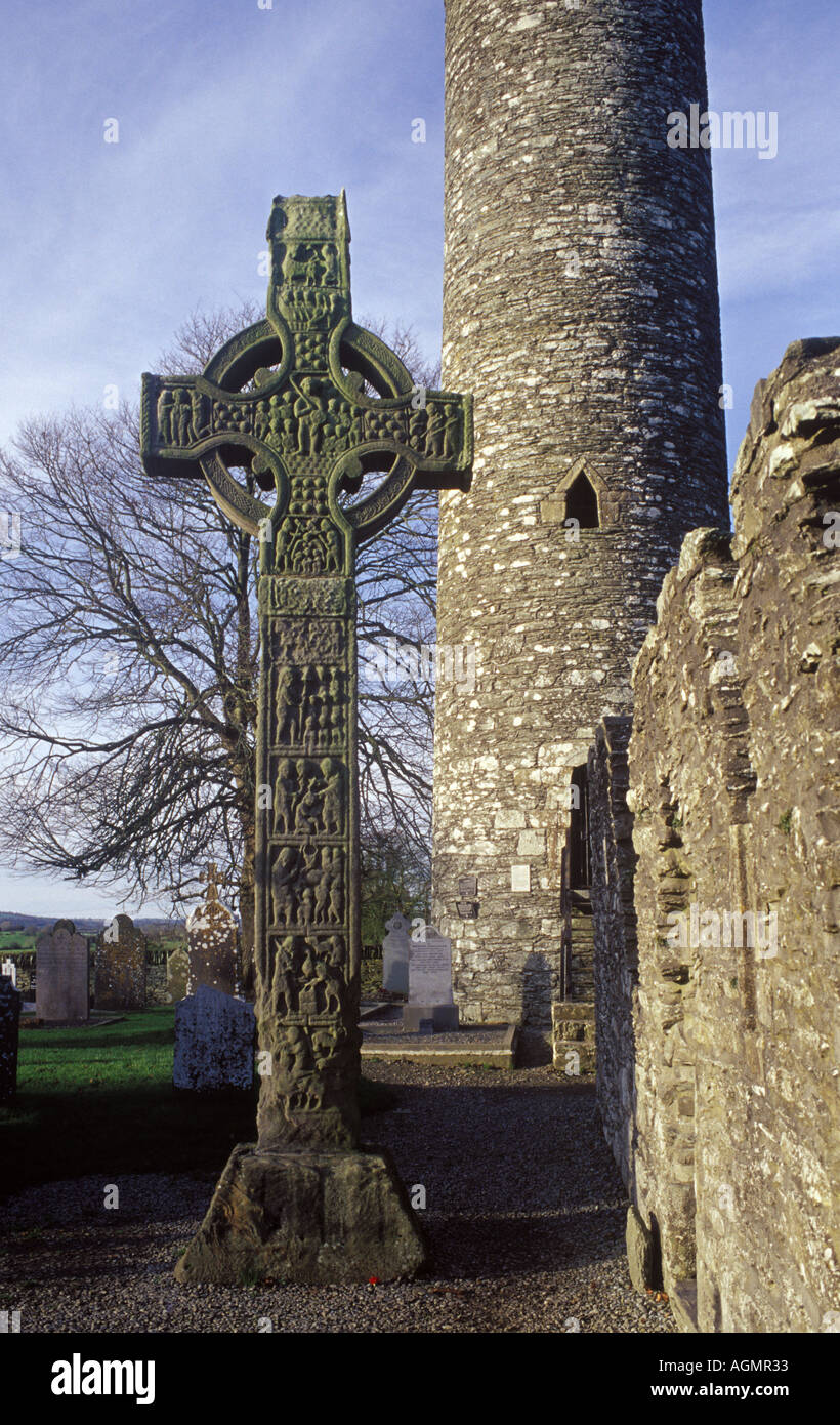 Celtic Cross in Monasterboice Ireland Stock Photo - Alamy